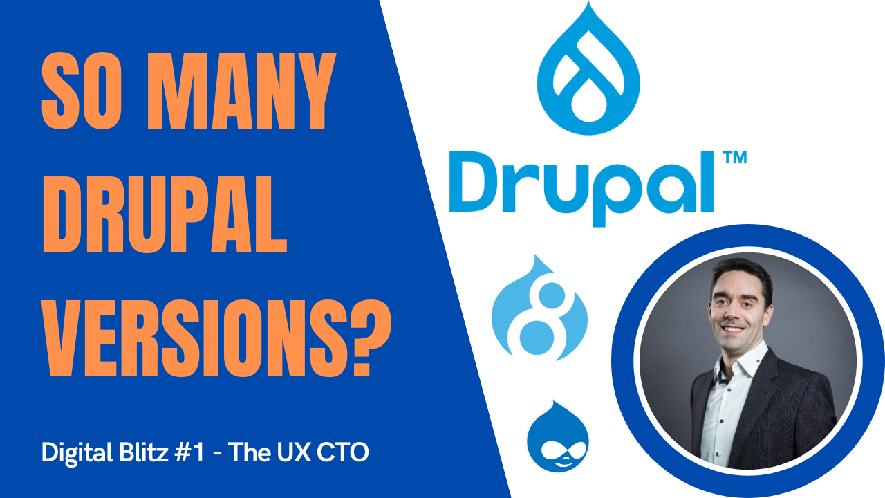 Making sense of Drupal versions (7, 8, 9 & 10) · Sylvain Reiter - The UX CTO