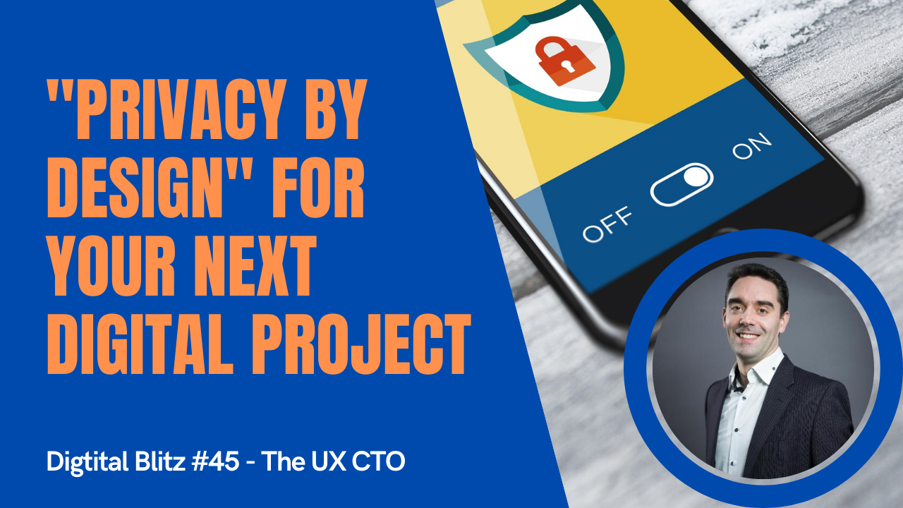 Privacy by Design for your next digital project · Sylvain Reiter - The ...